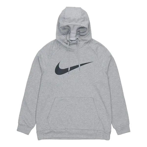 Nike Swoosh Graphic Hoodie - Light Gray