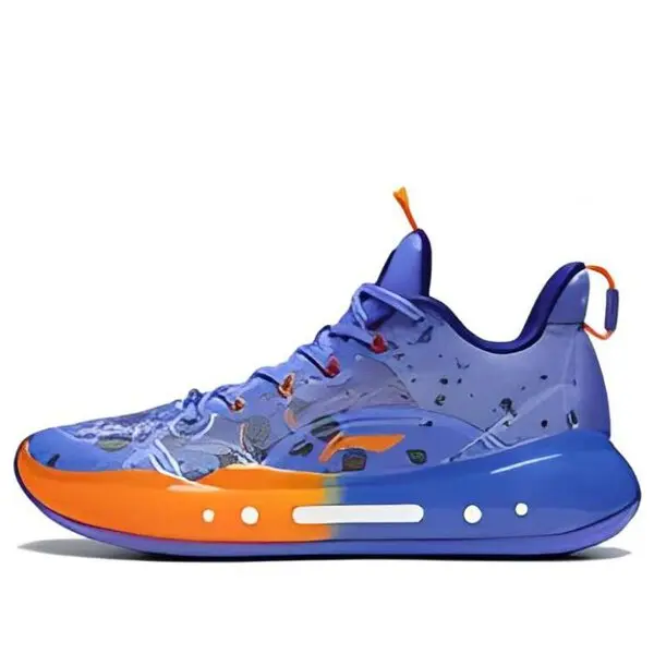 LI-NING Yushuai 14 Low "poison Dart Frog" Sneakers - Blue/orange/white