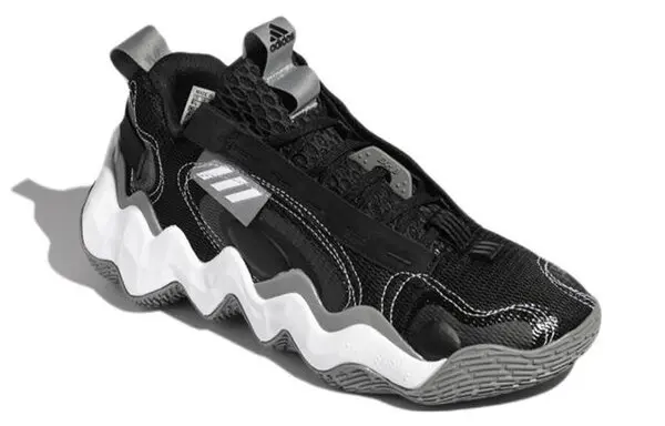 Adidas Exhibit B Low Top Basketball Sneakers - Black/gray