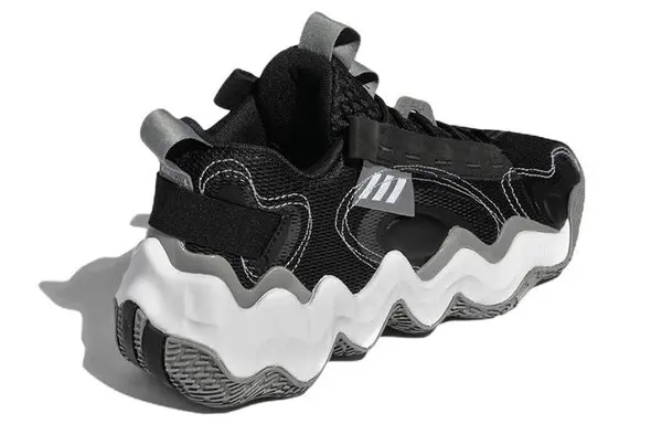 Adidas Exhibit B Low Top Basketball Sneakers - Black/gray