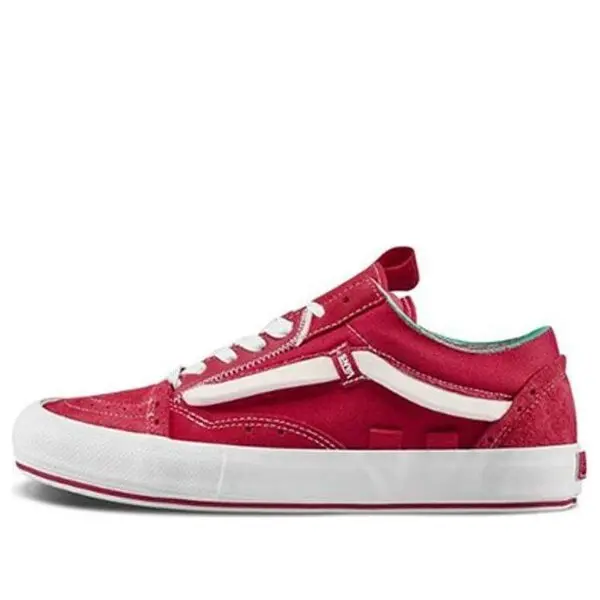 VANS Old Skool Cap Lx 'regrind' Low Top Sneakers - Red/white