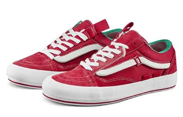 VANS Old Skool Cap Lx 'regrind' Low Top Sneakers - Red/white