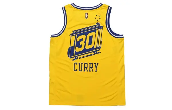 Nike Nba Golden State Warriors Stephen Curry Hardwood Classics Swingman Jersey - Yellow