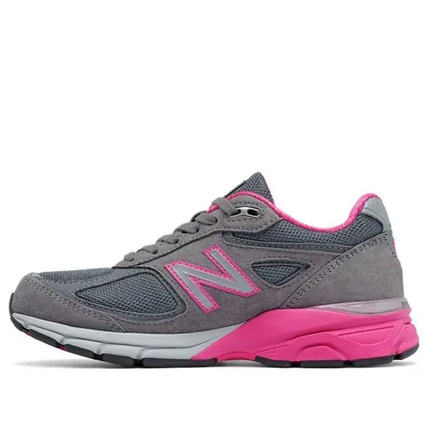 NEW BALANCE 990v4 Made In Usa Sneakers - Gray/purplepink