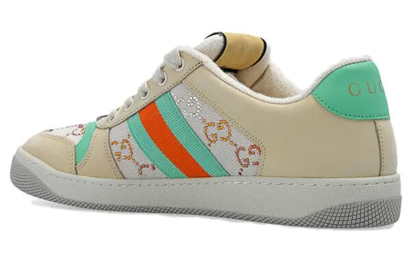 Gucci Gg Crystals Screener Sneakers