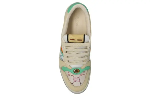 Gucci Gg Crystals Screener Sneakers