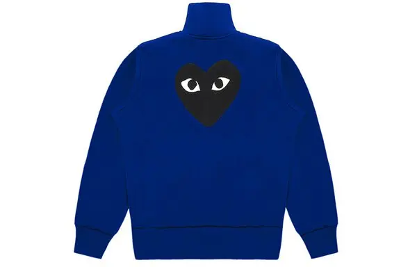 Play Comme Des Garcon Big Heart Zip Sweatshirt
