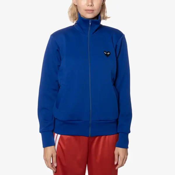 Play Comme Des Garcon Big Heart Zip Sweatshirt