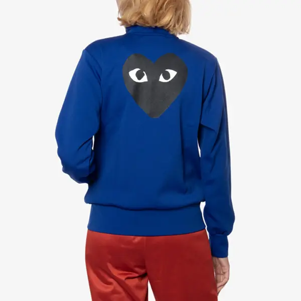 Play Comme Des Garcon Big Heart Zip Sweatshirt