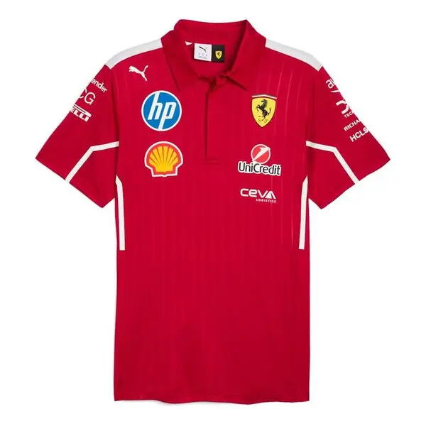 PUMA Scuderia Ferrari Hp 2025 Team Polo - Red