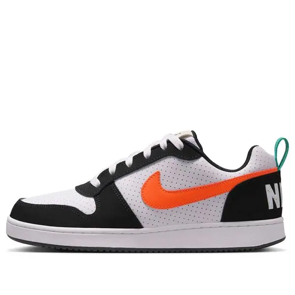 Nike Court Borough Low Top Sneakers - Black/white/orange