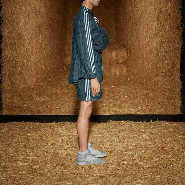 Adidas Originals X Ivy Park Crossover Stripe Denim Shirt