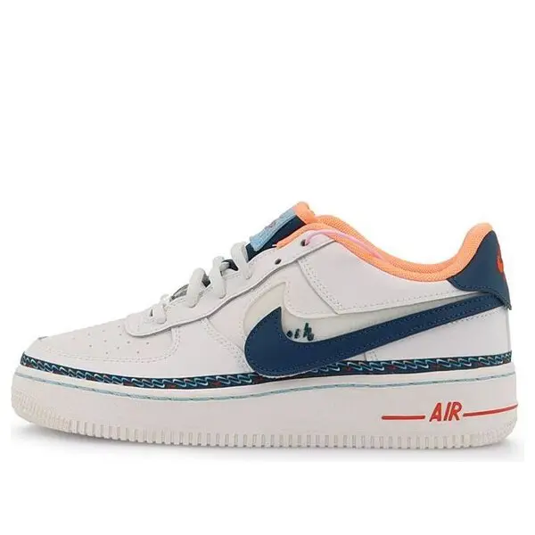 Nike Force 1 Low 'swoosh Chain - White/blue