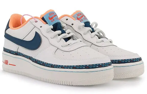 Nike Force 1 Low 'swoosh Chain - White/blue