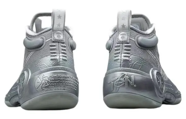 LI-NING Way Of Wade X Aape "10th Anniversary" High-top Sneakers - Silver/grey