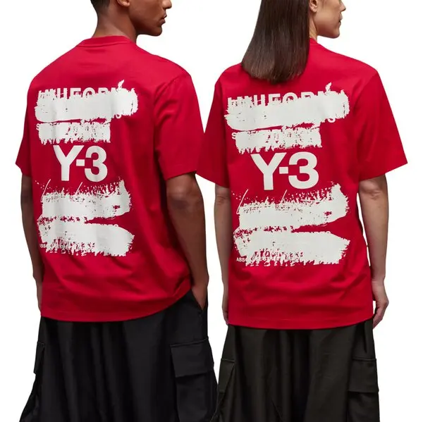 Adidas Y-3 Graphic Short Sleeve T-shirt Asia Sizing