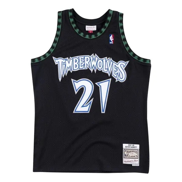Mitchell & Ness Kevin Garnett Minnesota Timberwolves 1997/98 Swingman Jersey - Black/green