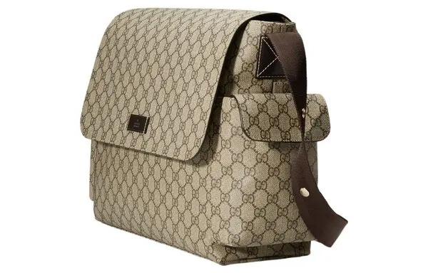 Gucci Gg Supreme Diaper Bag - Beige/brown