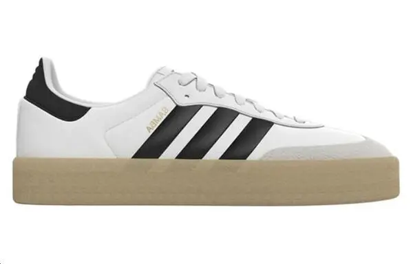 Adidas Sambae Platform Sneakers - Cloud White/cloud White/core Black