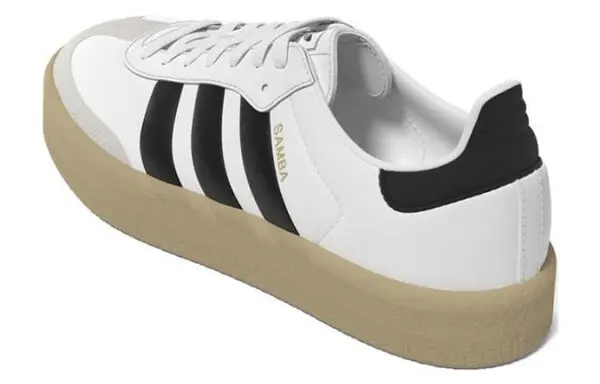 Adidas Sambae Platform Sneakers - Cloud White/cloud White/core Black