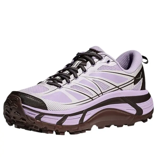 Hoka One One Mafate Speed 2 Athletic Sneakers - Light Violet/black