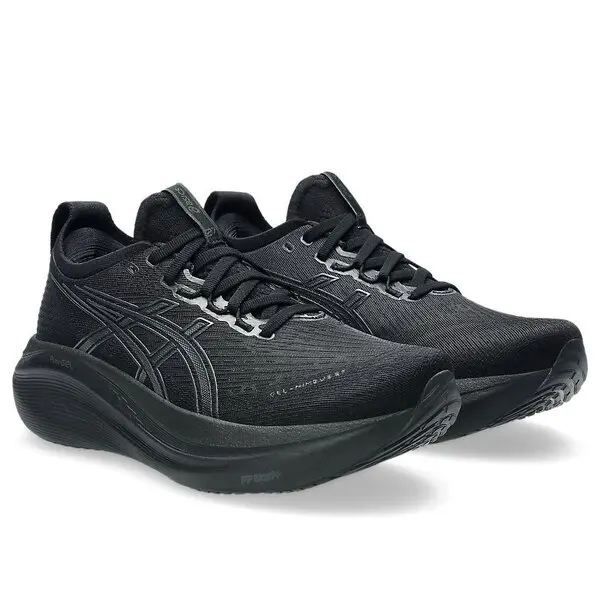 Asics Gel-nimbus 27 Wide Athletic Sneakers - Black/graphite Grey