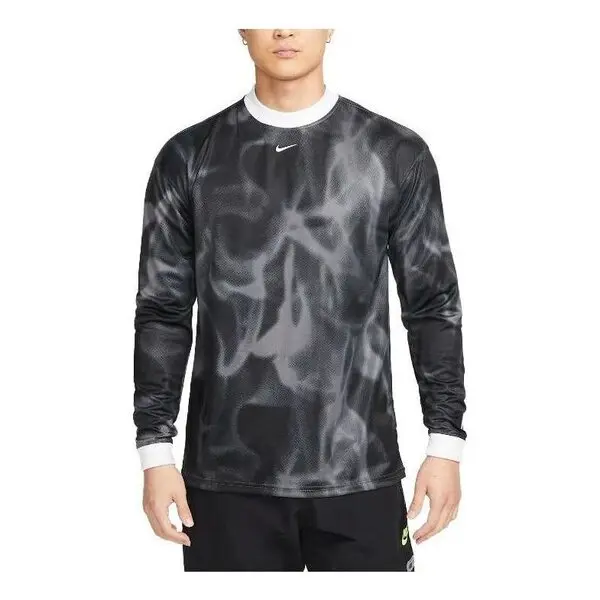 Nike Fc Graphic Long-sleeved T-shirt - Black