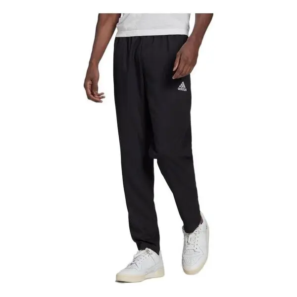 Adidas Ss22 Solid Color Zipper Pants Elastic Waistband Sports Pants/trousers/joggers Black - Default Color
