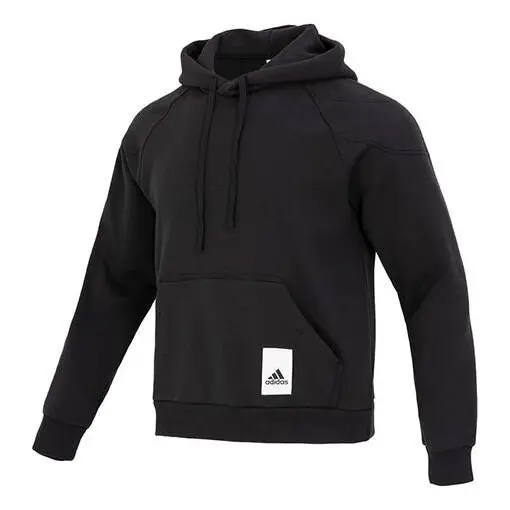 Adidas Lounge Fleece Hoodie - Black