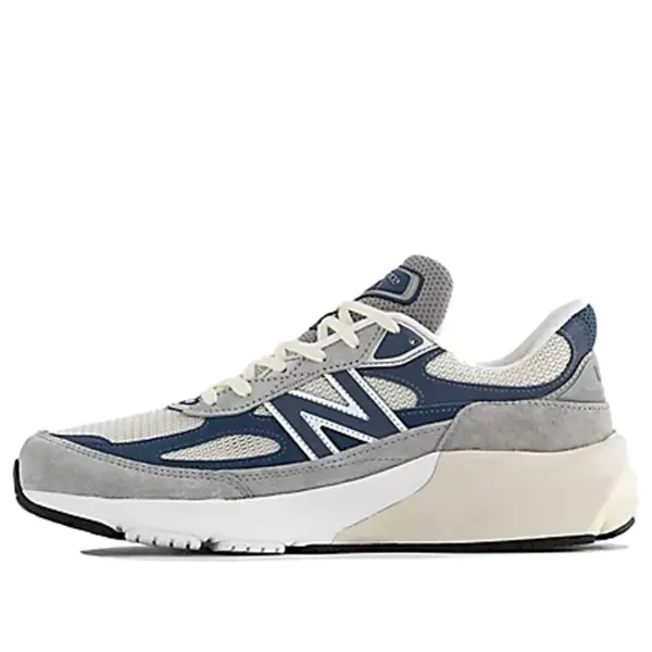 NEW BALANCE 990v6 'made In Usa Grey Navy' Sneakers - Grey/navy