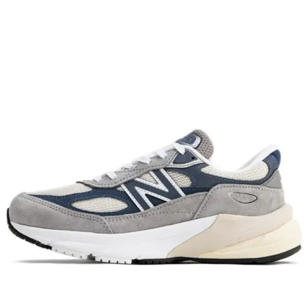 NEW BALANCE 990v6 'made In Usa Grey Navy' Sneakers - Grey/navy