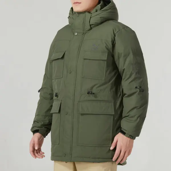 PUMA Hooded Pocket Parka Coat