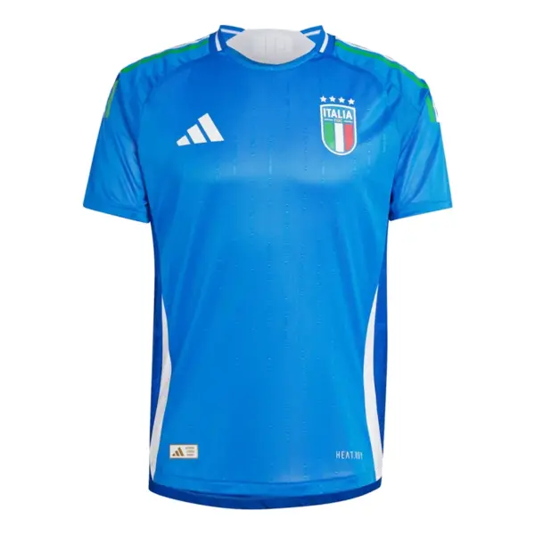 Adidas Italy 24 Home Authentic Soccer Jersey - Blue