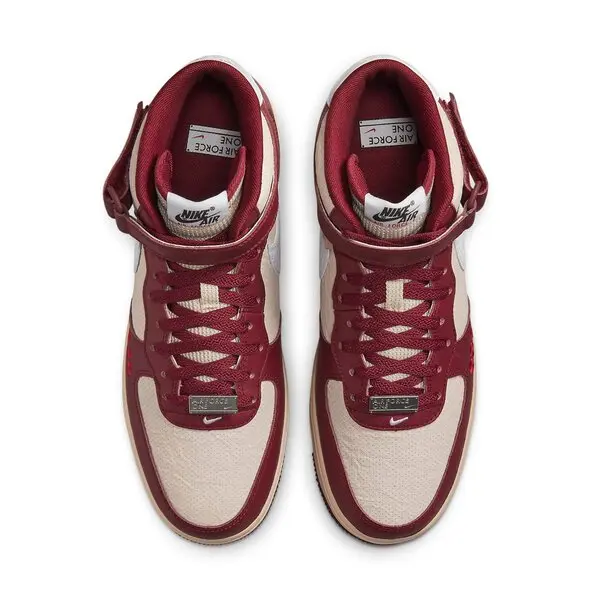 Nike Force 1 Mid 'city Pack London' Sneakers - Beige/burgundy