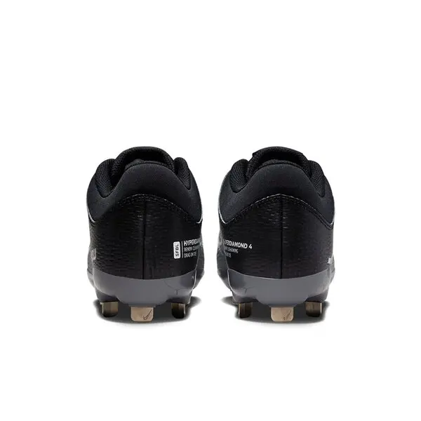 Nike Hyperdiamond 4 Pro Athletic Cleats - Black/cool Grey/volt