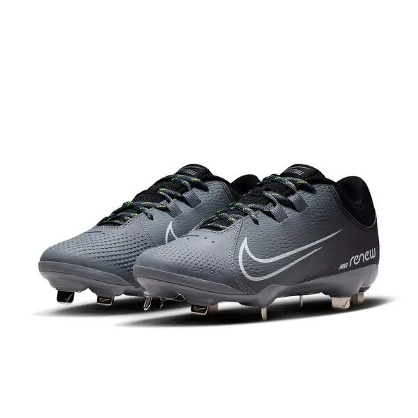 Nike Hyperdiamond 4 Pro Athletic Cleats - Black/cool Grey/volt