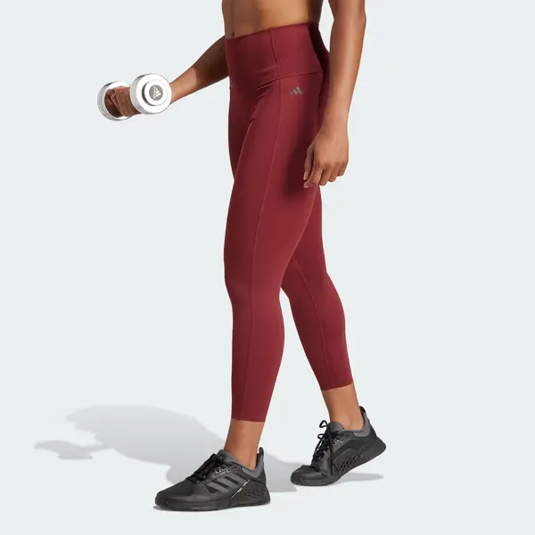 Adidas Optime Power 7/8 Leggings - Red