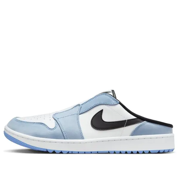JORDAN Air 1 Mule Golf Sneakers - University Blue/white/black