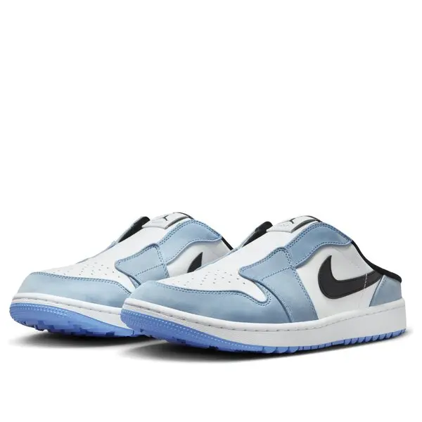 JORDAN Air 1 Mule Golf Sneakers - University Blue/white/black