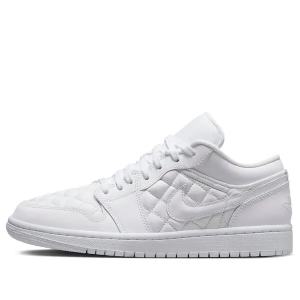 JORDAN Air 1 Low "triple Quilted - White