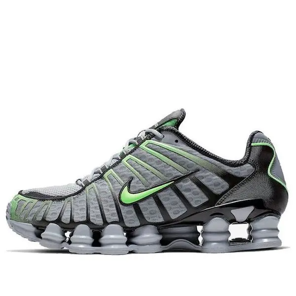 Nike Shox Tl "wolf Grey Lime - Grey/green