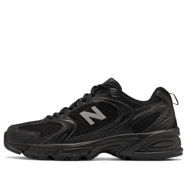 NEW BALANCE 530 Retro Lace Up Sneakers - Black