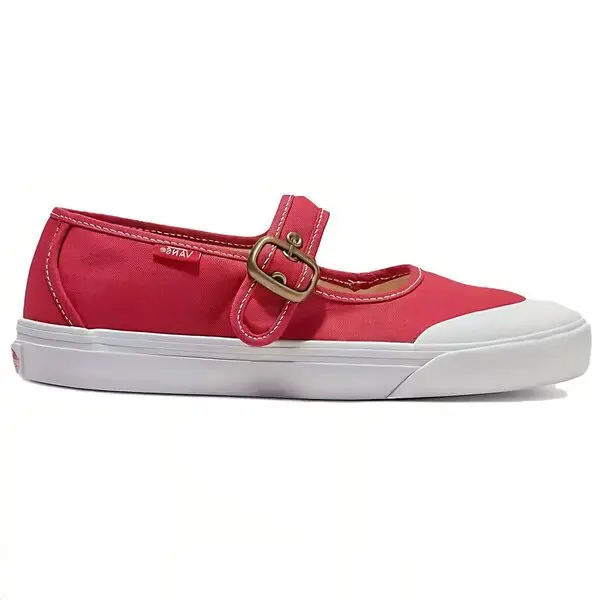 VANS Mary Jane Canvas Sneakers - Red/white