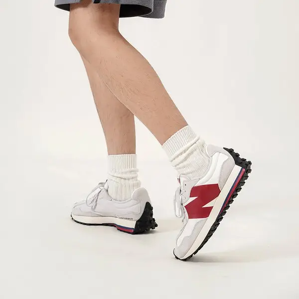 NEW BALANCE 327 Low Top Sneakers - White/navy Blue