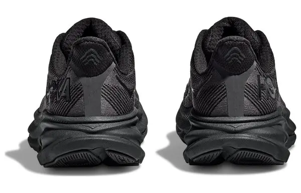 Hoka One One Clifton 9 Wide Athletic Sneakers - Black