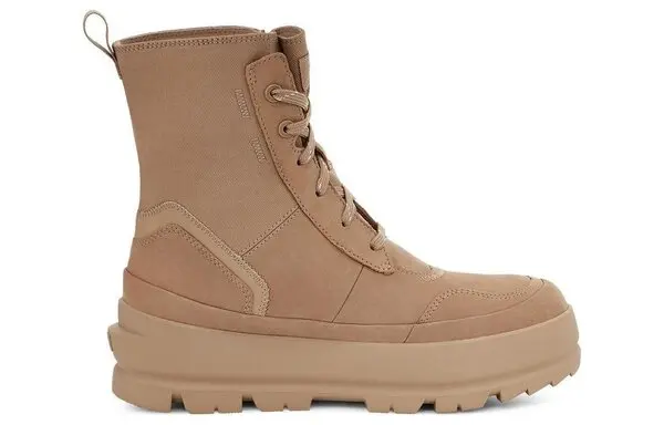 UGG Lug Sole Lace-up Boots - Sand