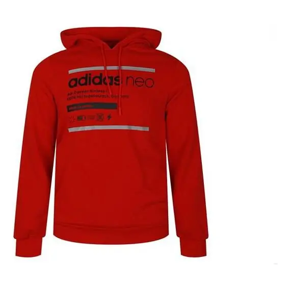 Adidas Neo Series Casual Hooded Sports Sweatshirt - Red