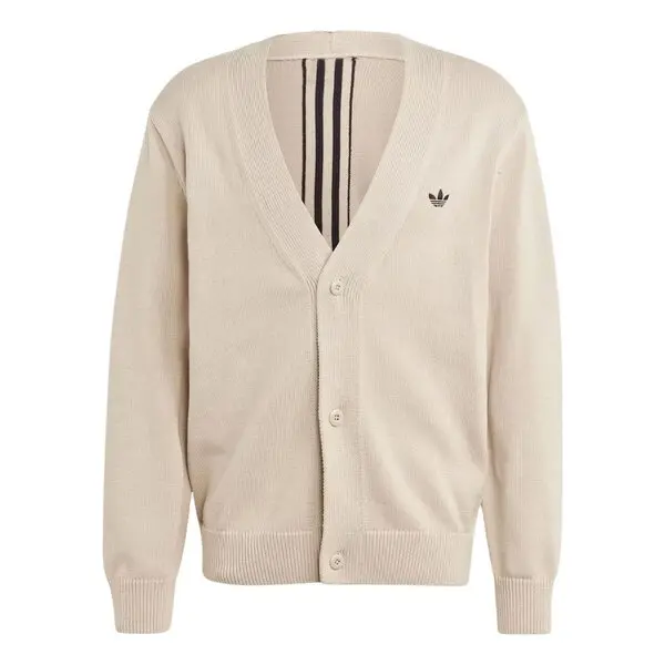 Adidas Rifta Oversized Intarsia Cardigan - Beige