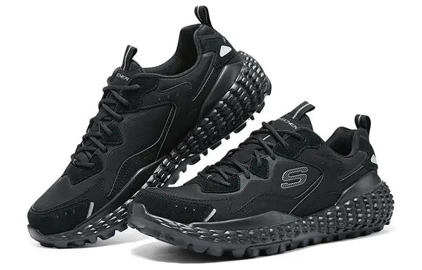 Sketchers Monster Marathon" Athletic Sneakers - Black