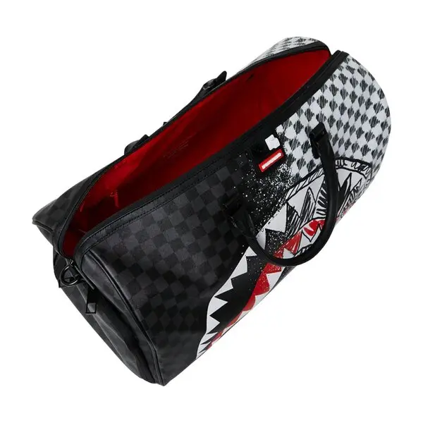 SPRAYGROUND Scribble Dribble Check Duffle Bag